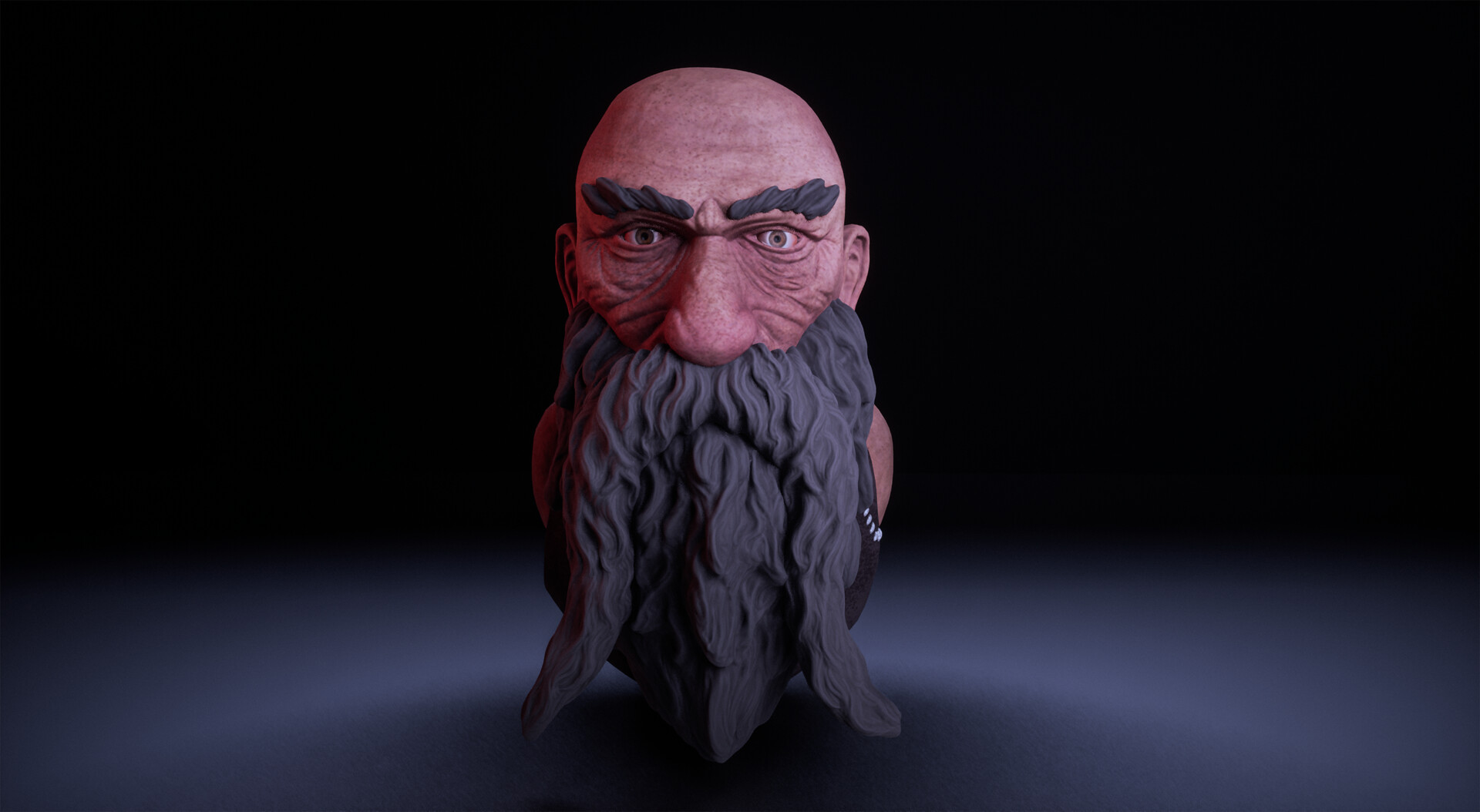 ArtStation - Dwarf Bust - Zbrush