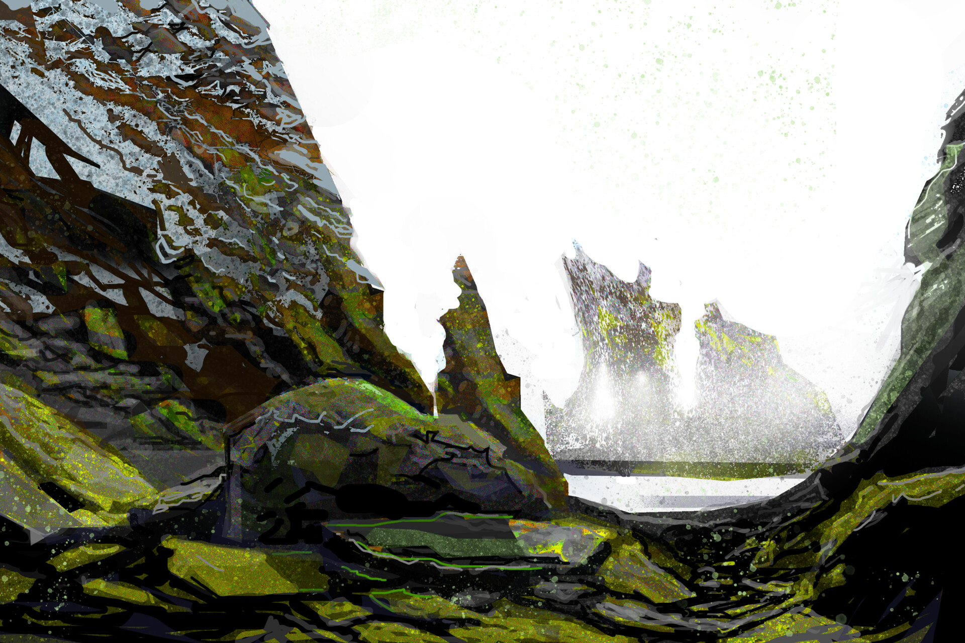 ArtStation - Mossy Rocks