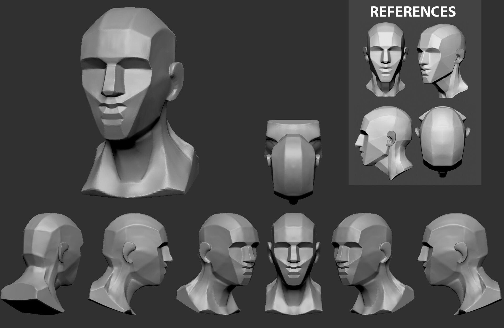 ArtStation - 3D Human Head Anatomy Studies