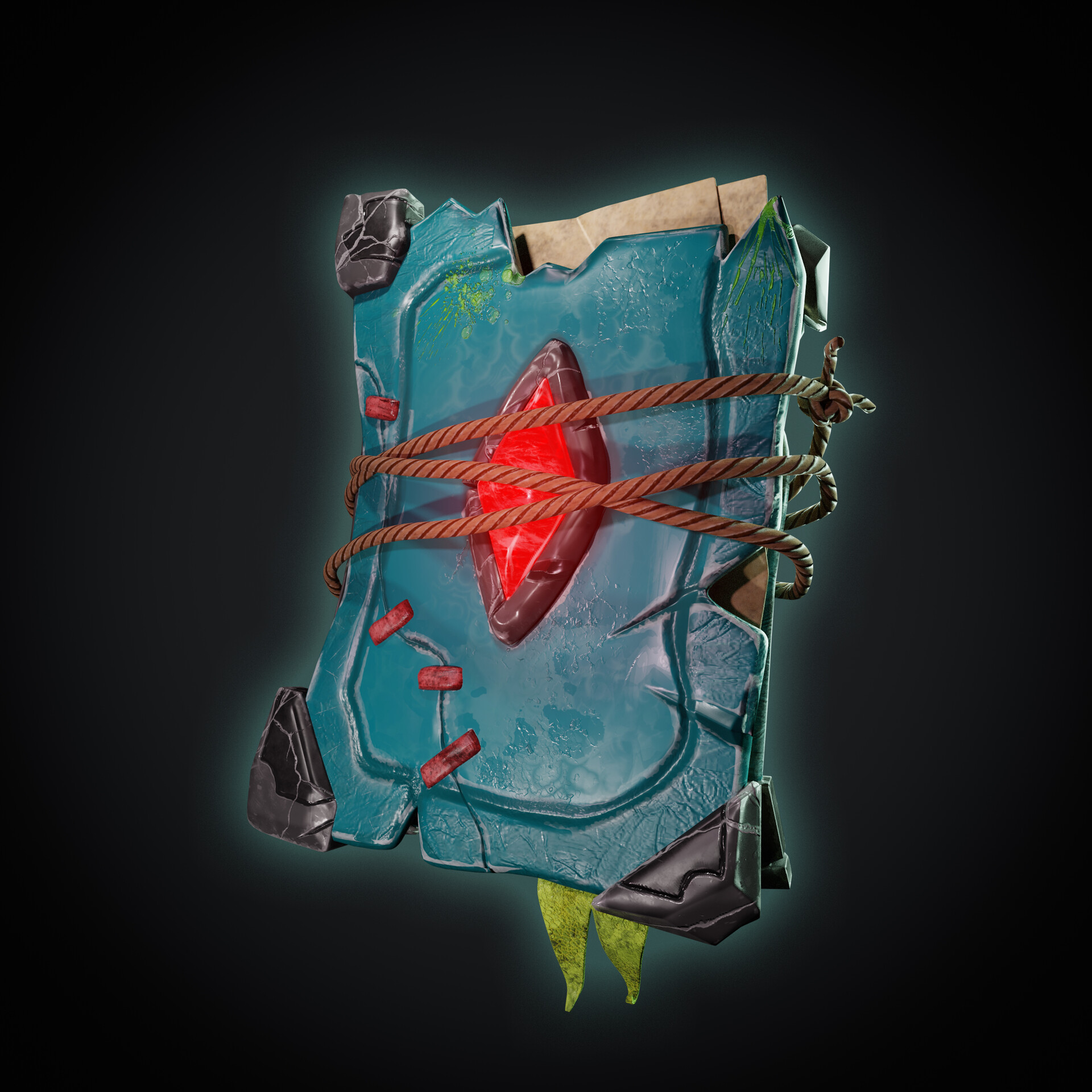 ArtStation - Stylized Magic Book