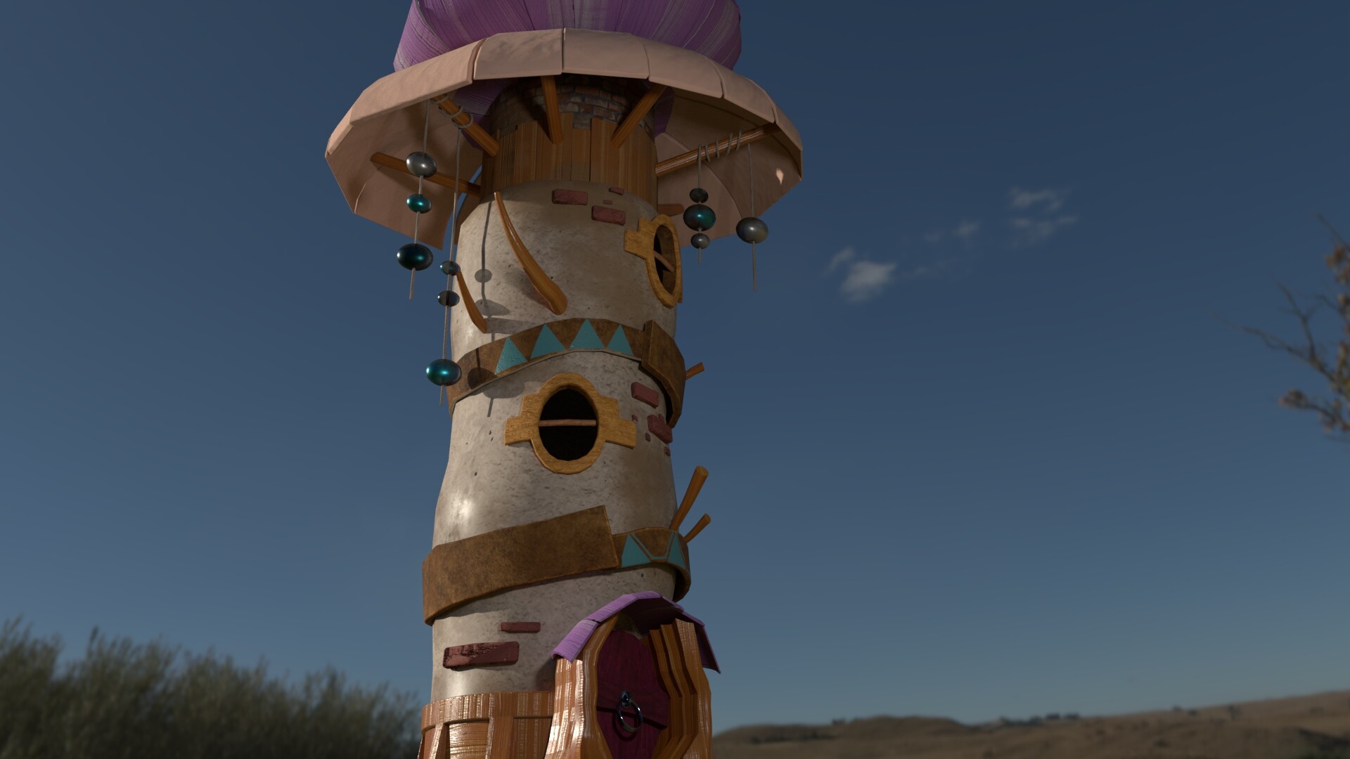 ArtStation - Stylized 3D tower