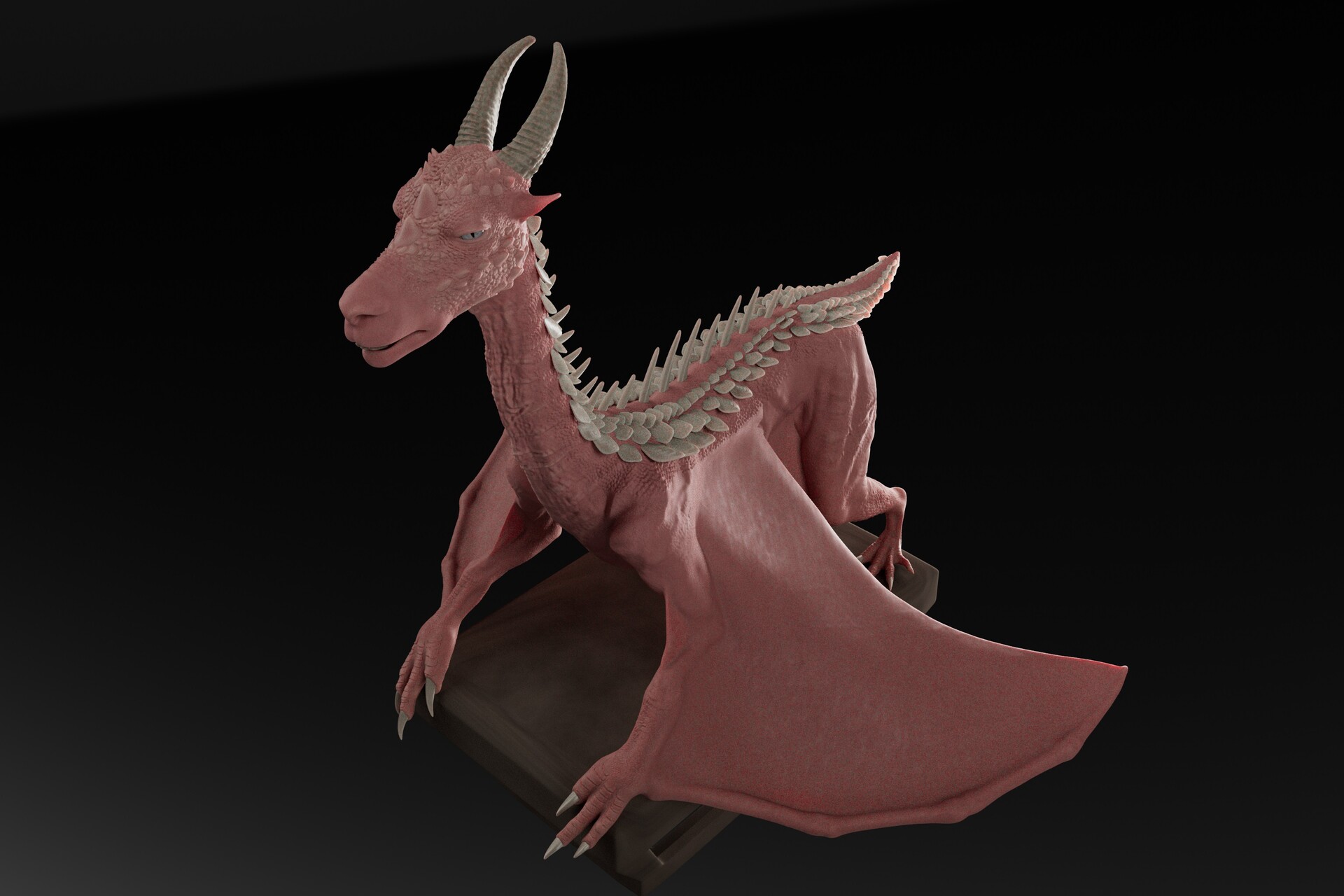 ArtStation - furless llama dragon