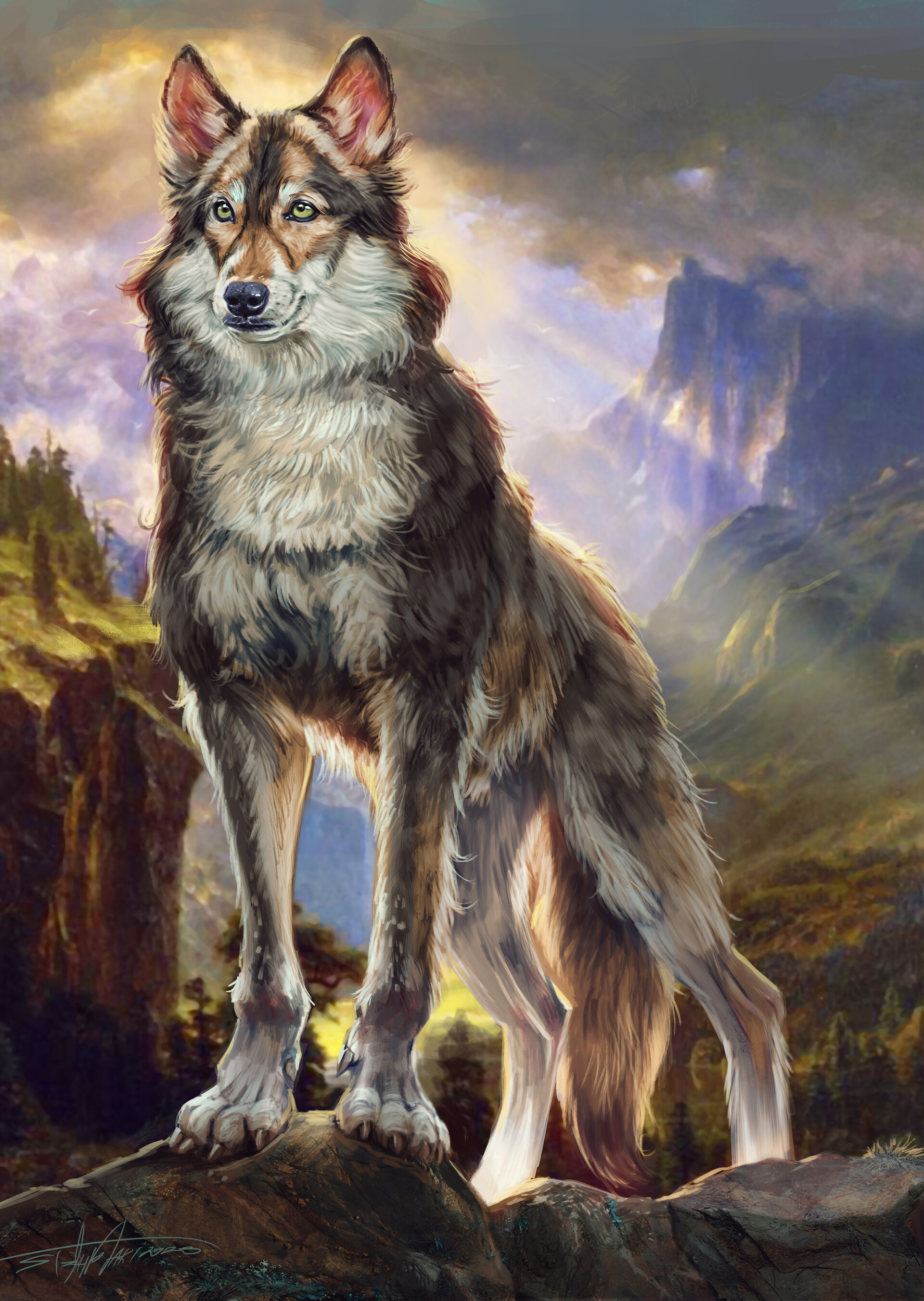 ArtStation - ,,lone wolf''