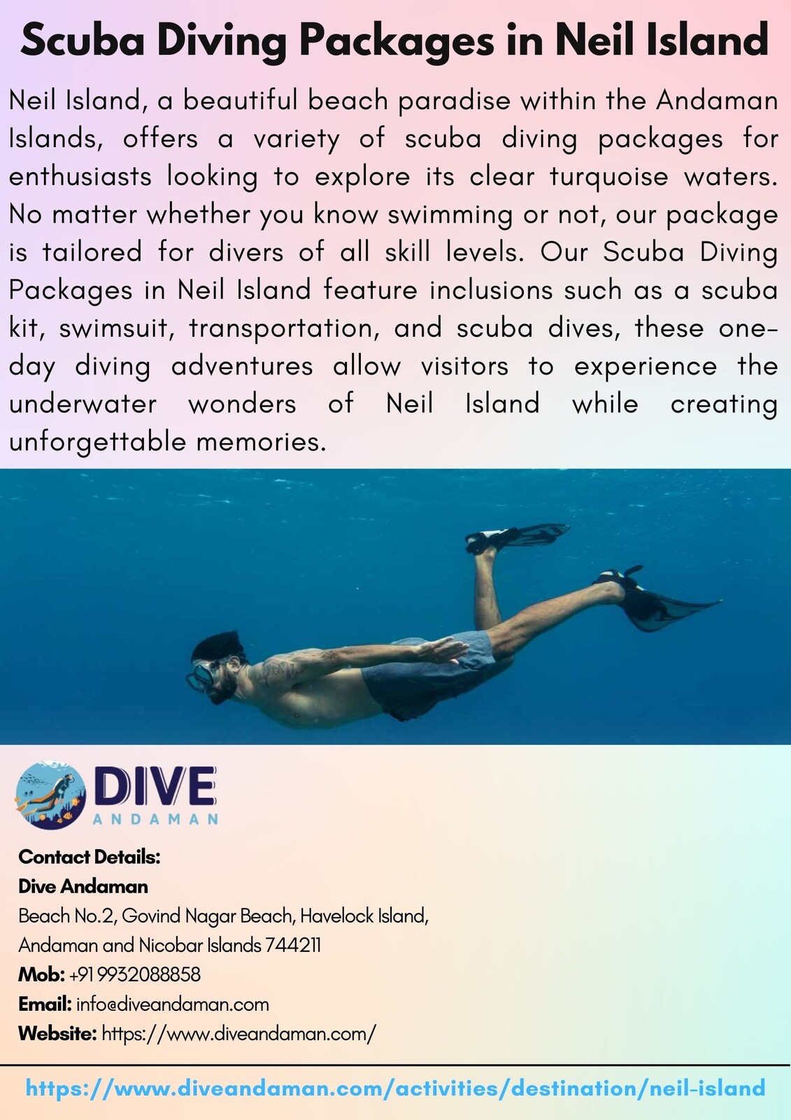 Dive Andaman - Scuba Diving Packages in Neil Island