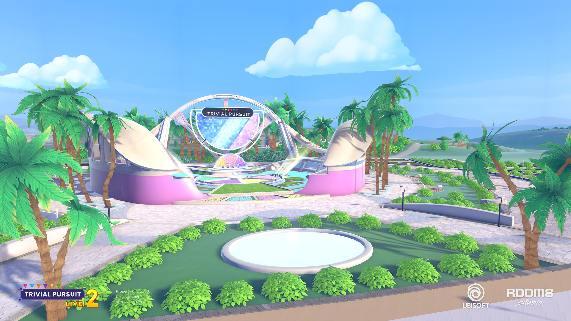 Room 8 Studio - Portfolio - Locations (Trivial Pursuit Live! 2)