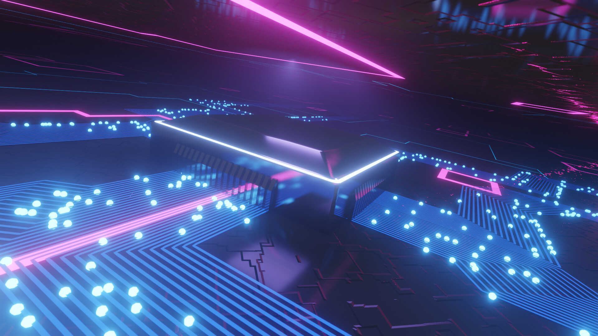 ArtStation - Animation of a microchip