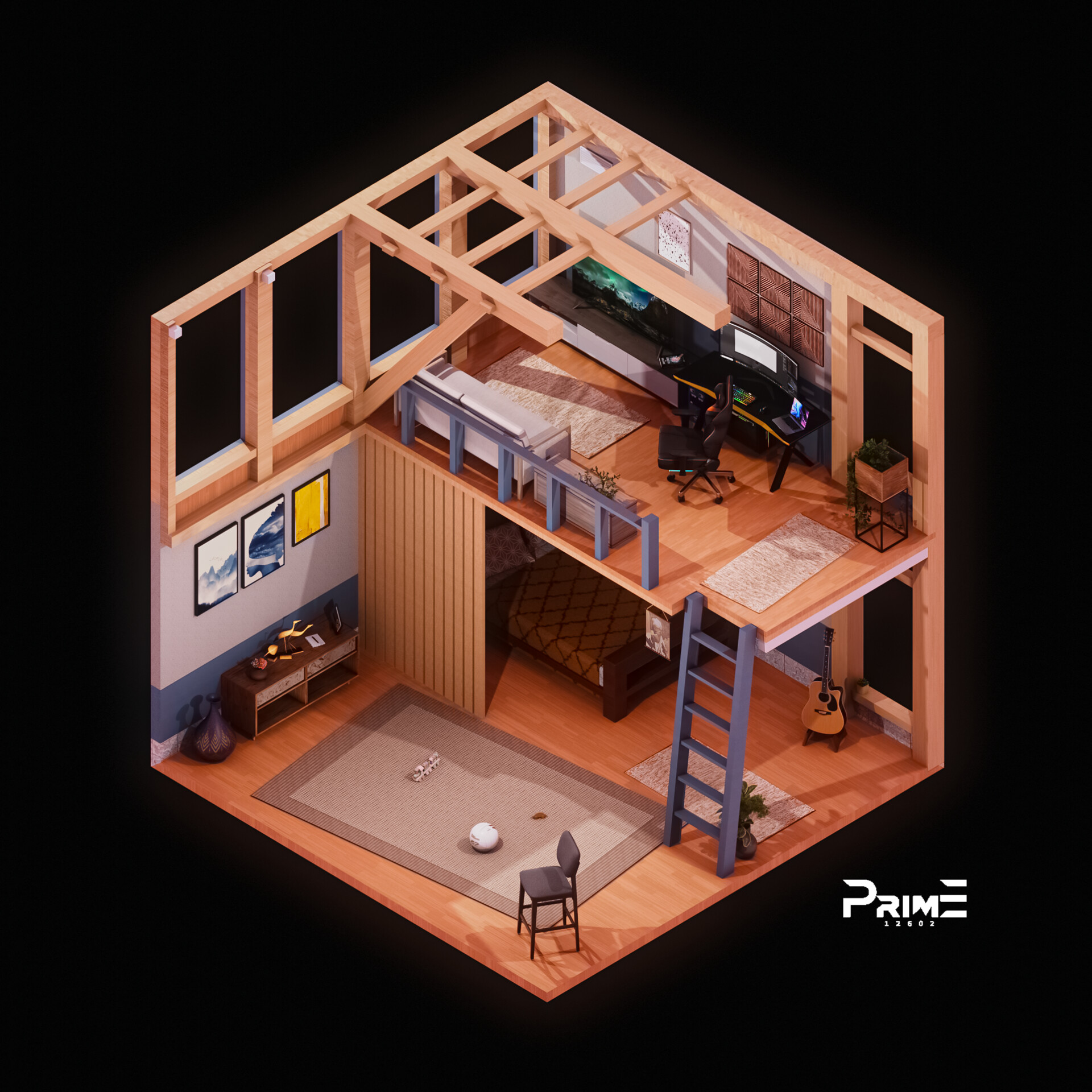 ArtStation - "Dream Room WIP"