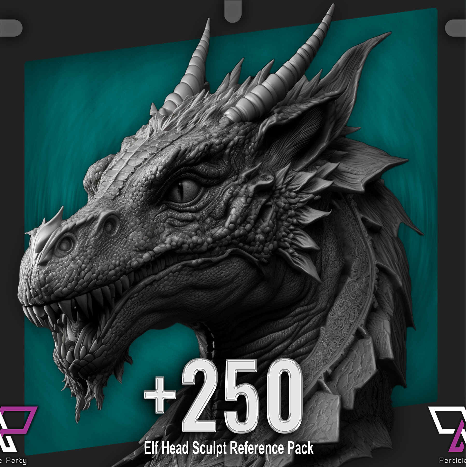 ArtStation - +250 Dragon Head Sculpt Reference Pack