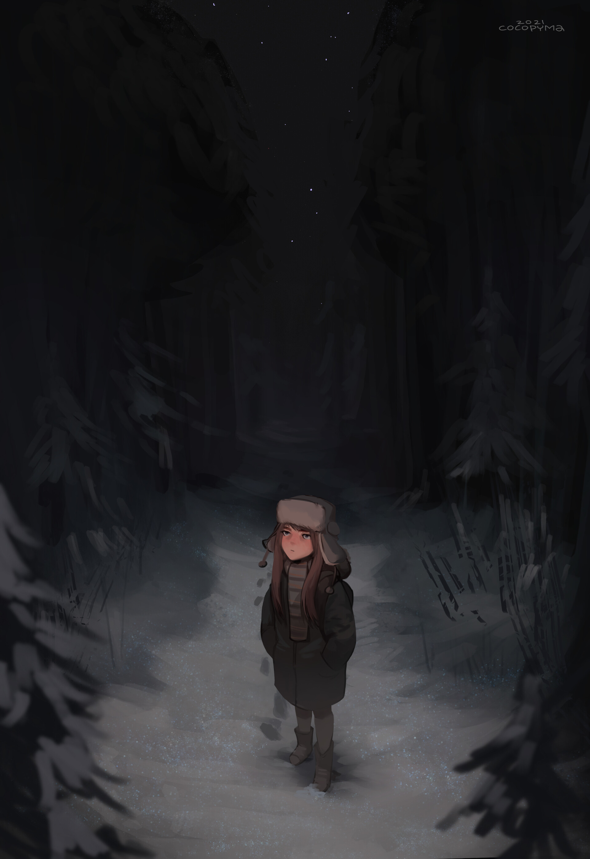 ArtStation - Snowy path