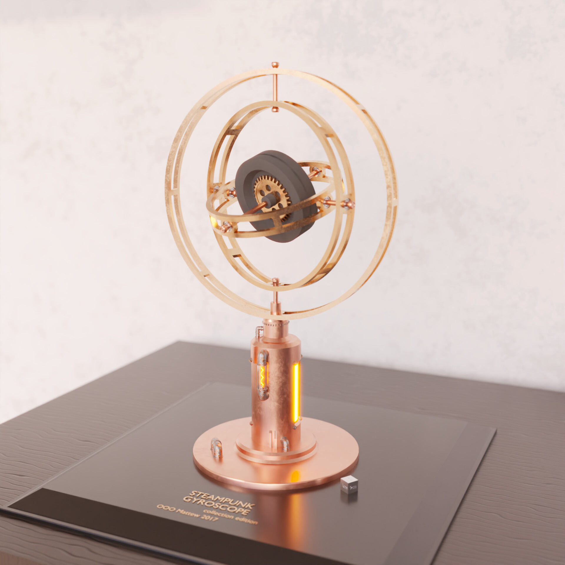 ArtStation - Steampunk gyroscope 3D