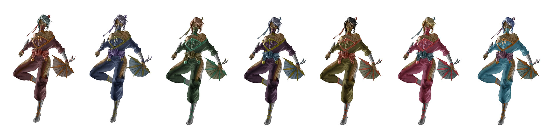 邢辰 - Character concept-Female ninja