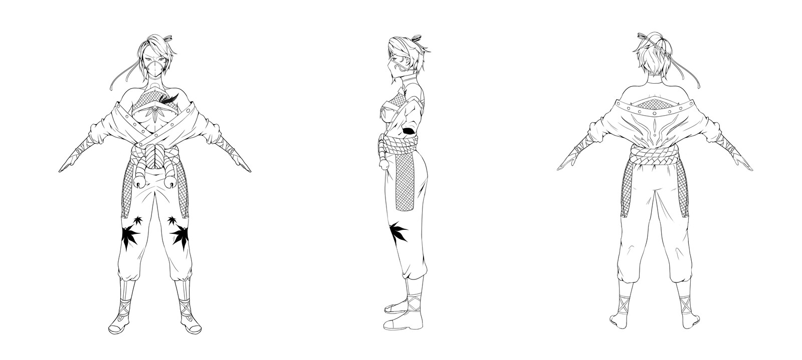 邢辰 - Character concept-Female ninja