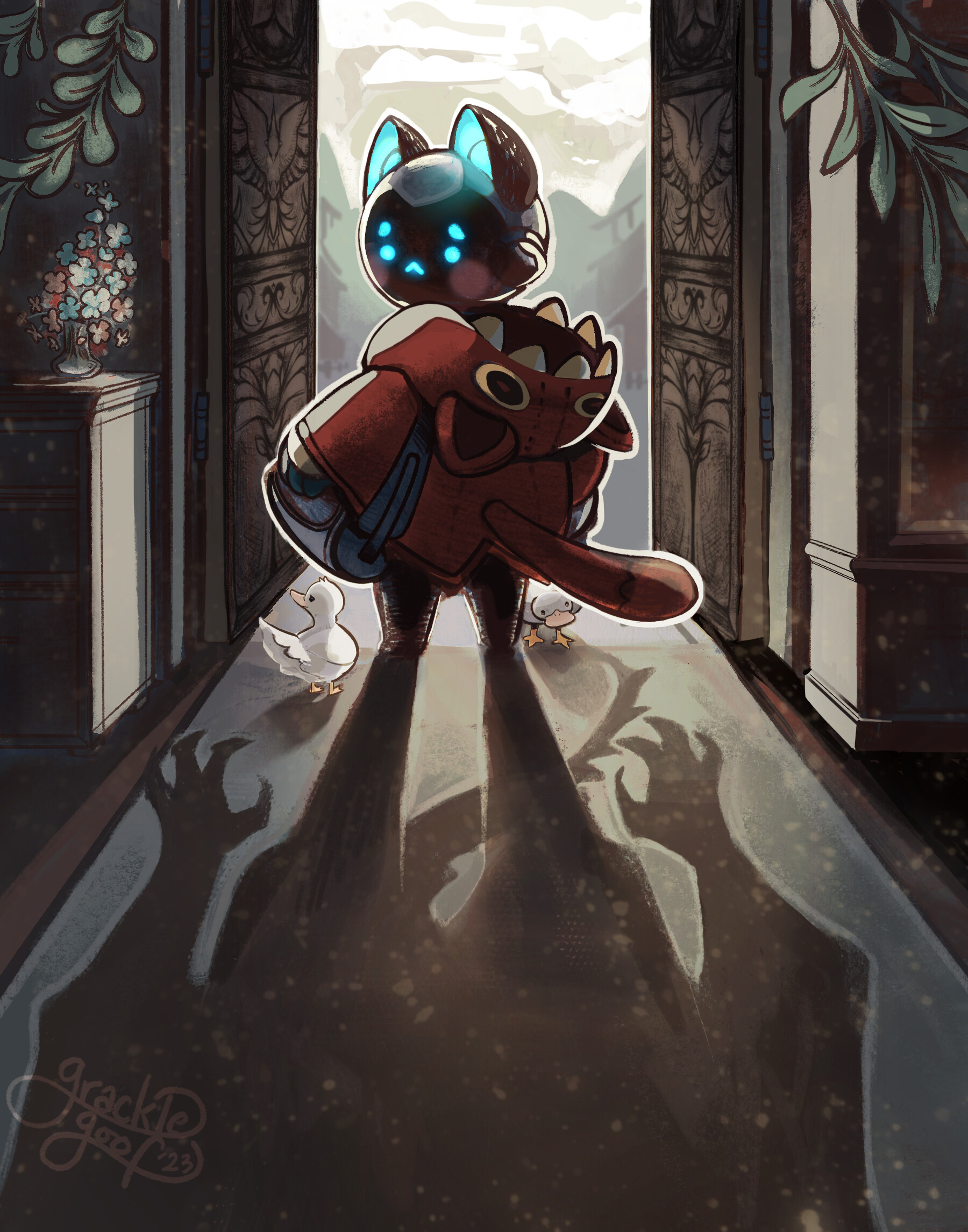 ArtStation - Foreshadowing (mild pun cos there's a shadow just straight up in there)