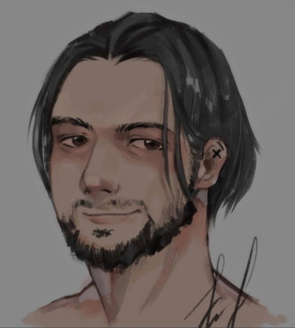 how to draw beard paint tool sai