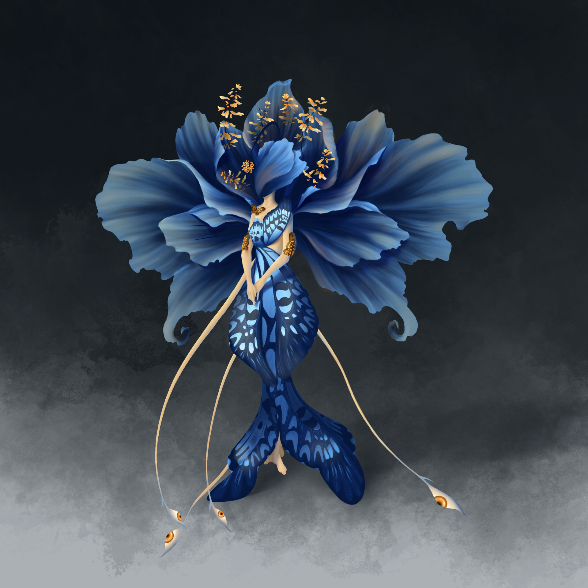 ArtStation - Butterfly Flower Queen