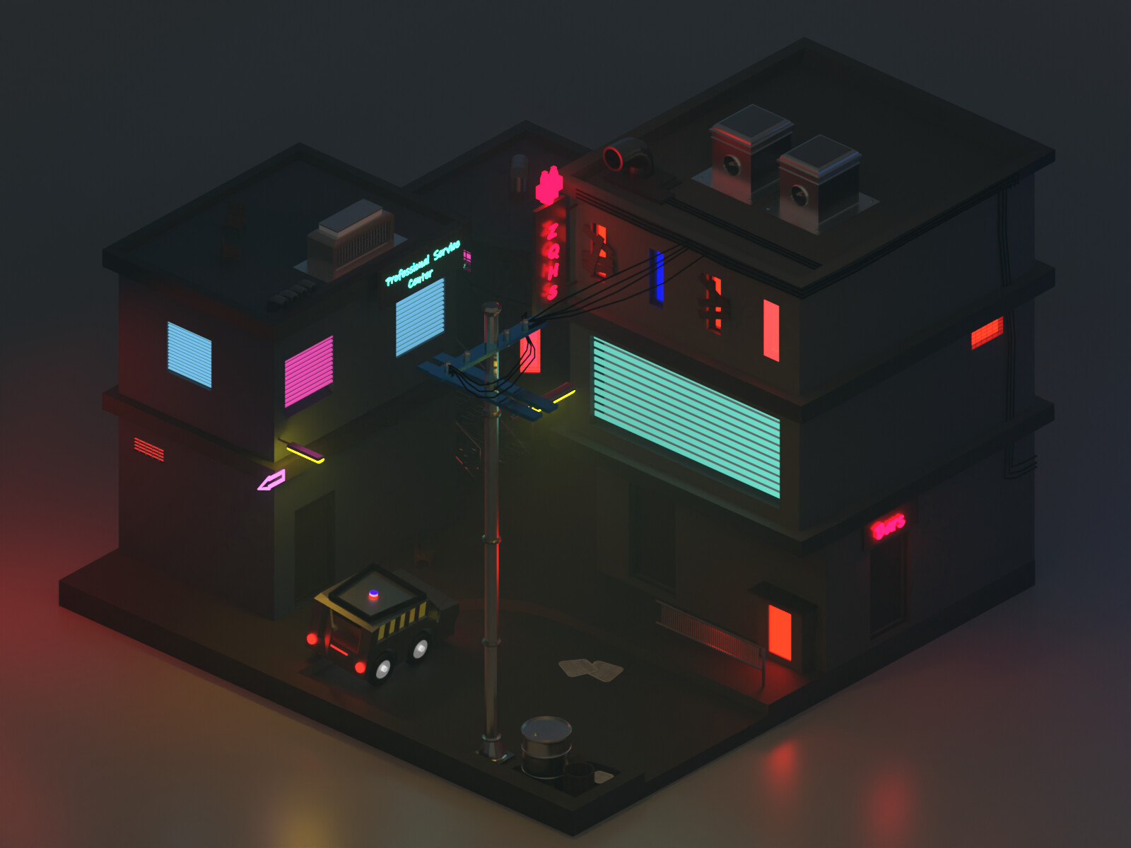 ArtStation - random night view