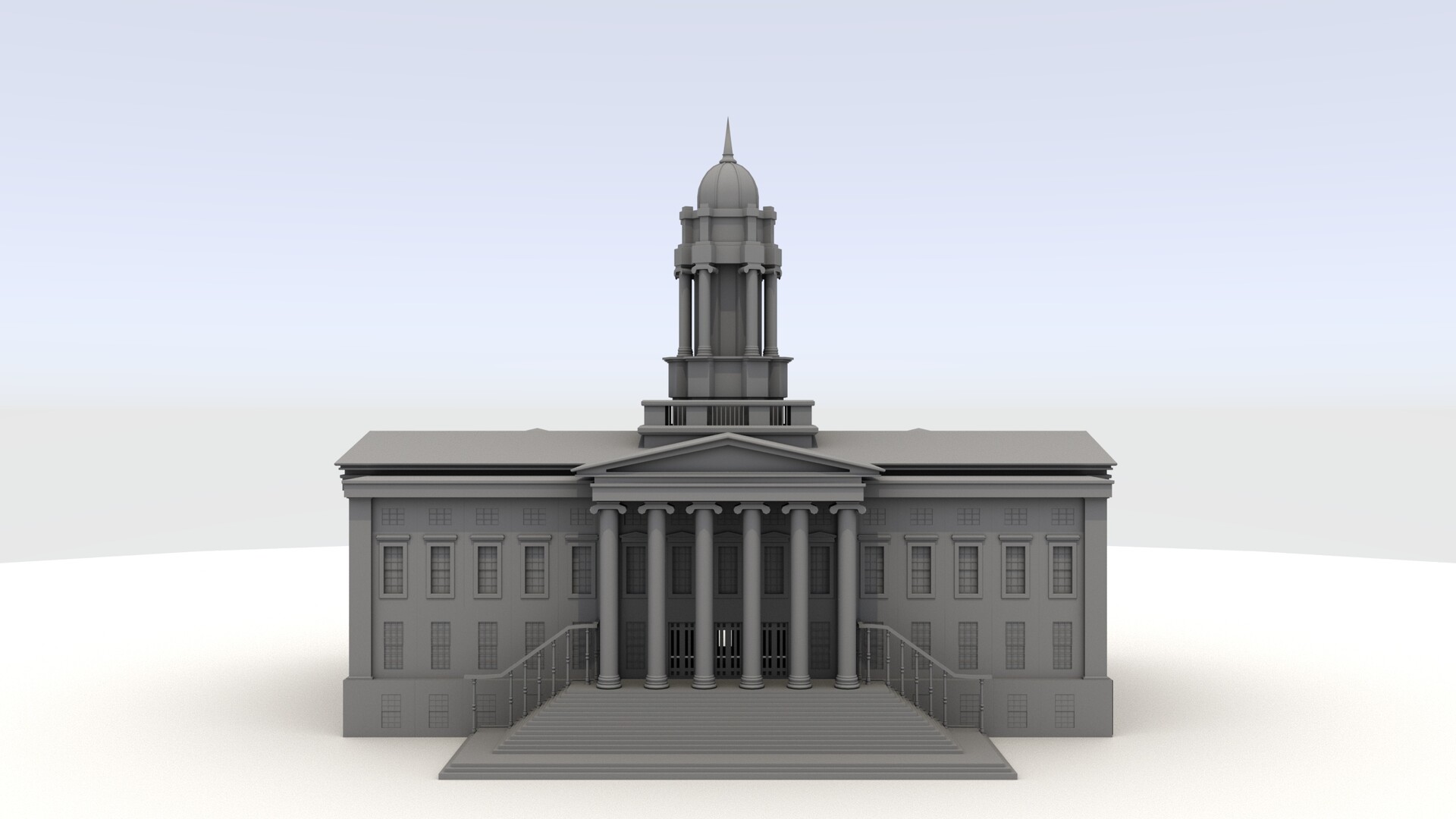 ArtStation - City Hall Model