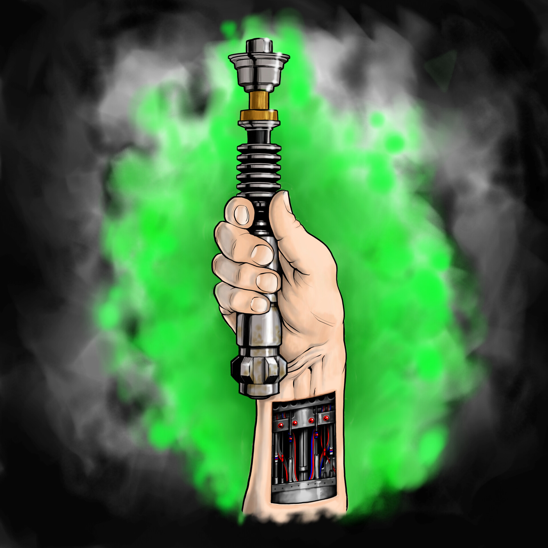 ArtStation - Luke Skywalker's Lightsaber