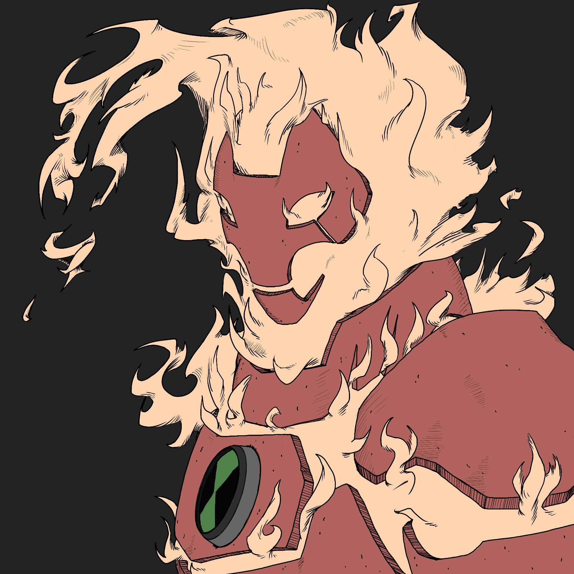 ben 10 coloring pages heat blast wood