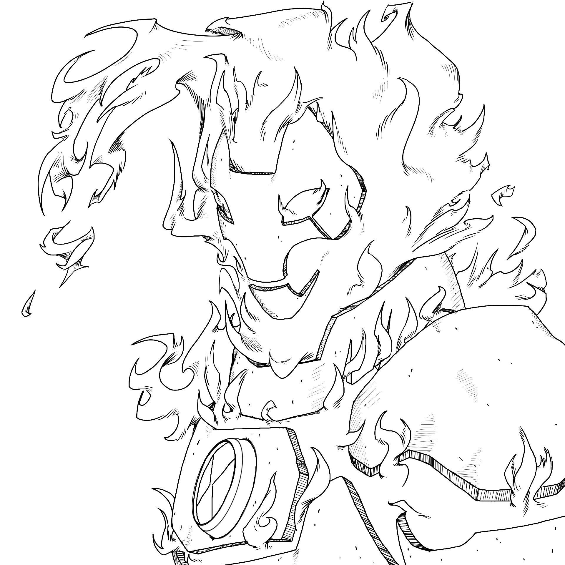 heat blast coloring sheet