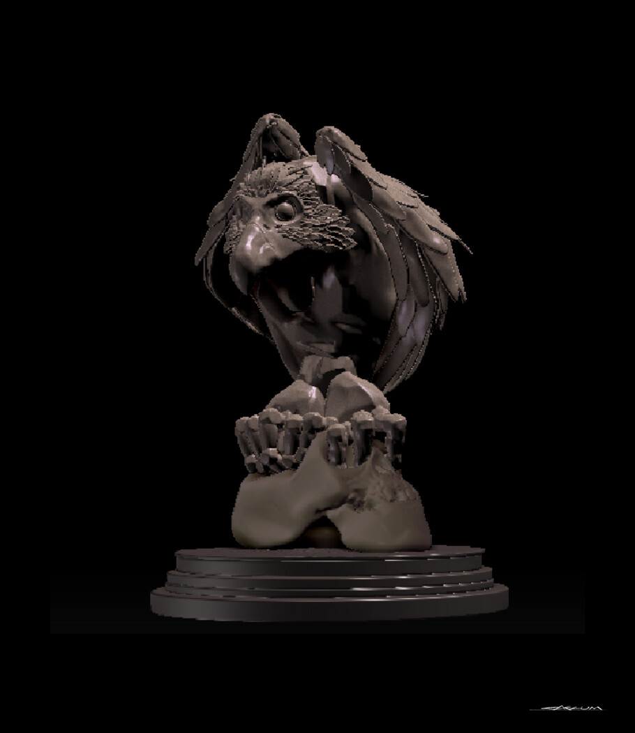 ArtStation - Eagle statue concept