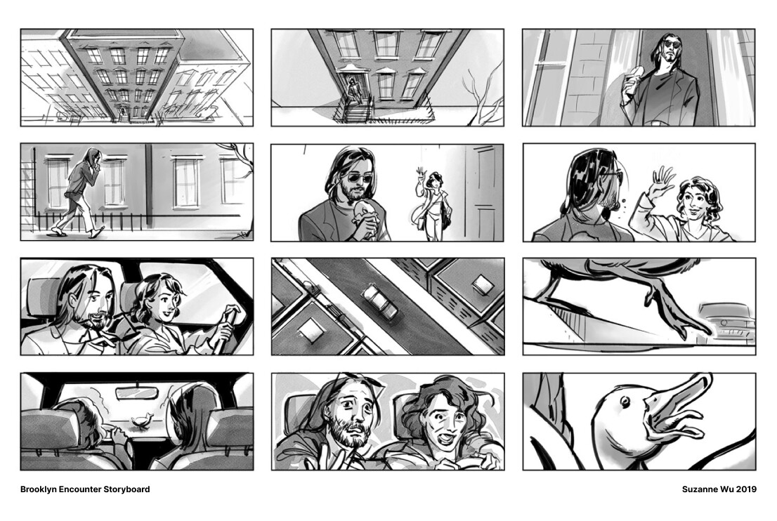 ArtStation - Brooklyn Encounter // Storyboard