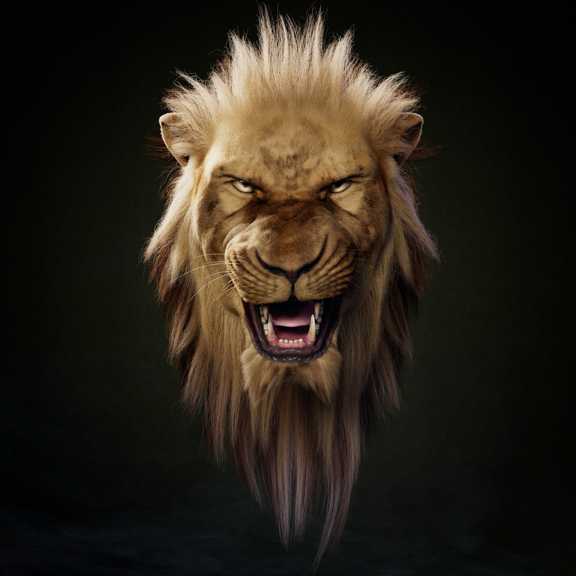 ArtStation - Angry Lion