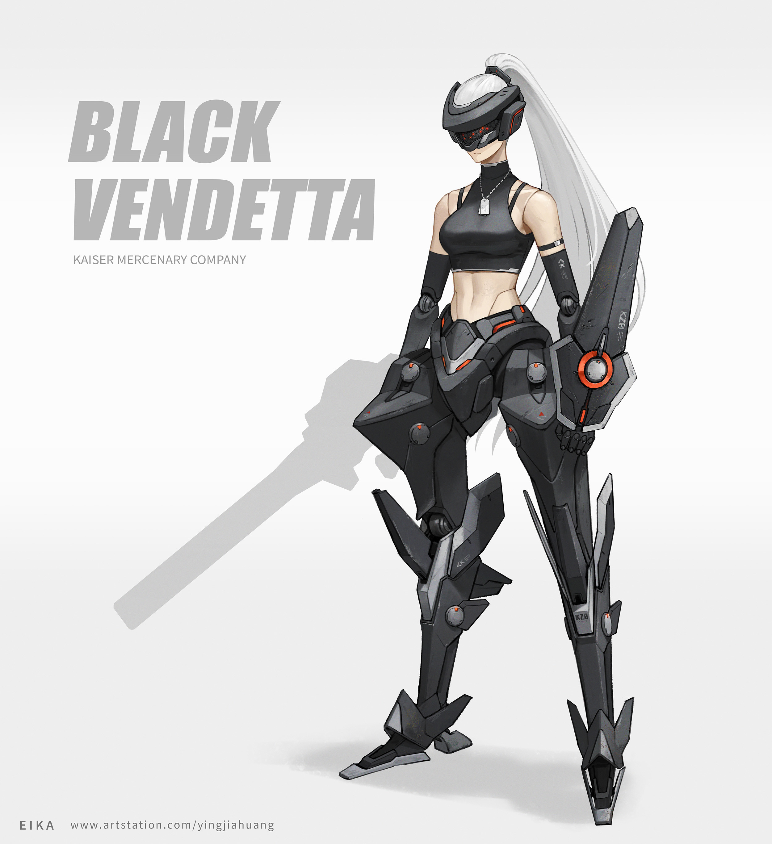 Black Vendetta by Yingjia Huang (EIKA) : r/ImaginaryCybernetics
