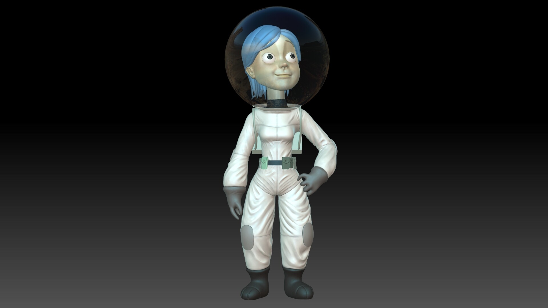 Vincent Qiu - Girl Astronaut character 3D version