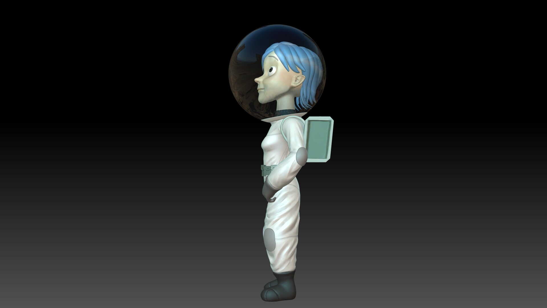 Vincent Qiu - Girl Astronaut character 3D version