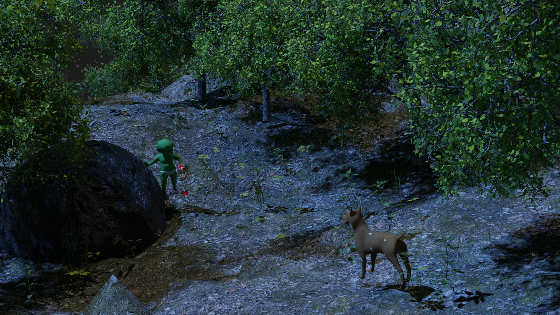 ArtStation - Baby Ork in forest