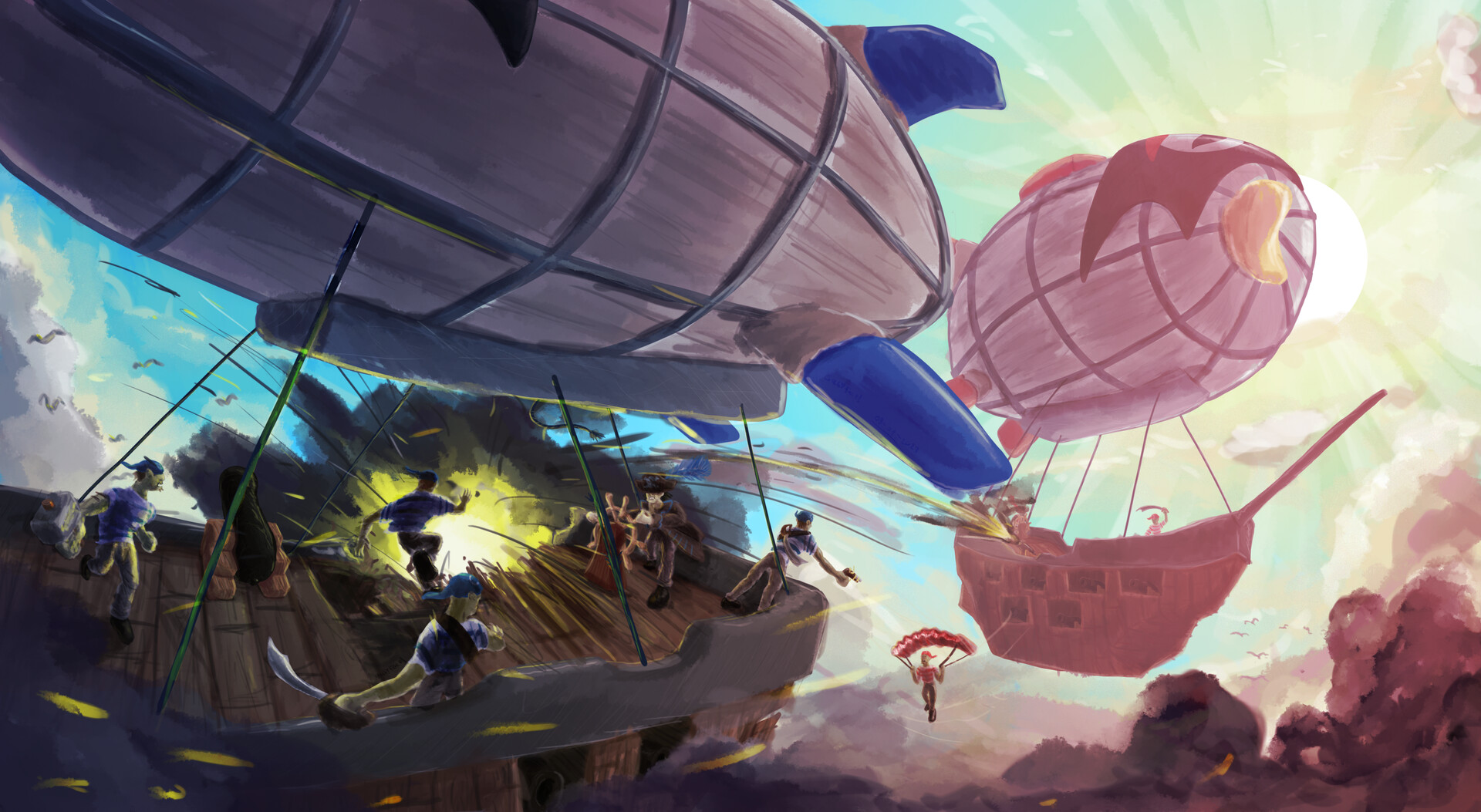 ArtStation - ::|SKY PIRATES|:: Cover illustration