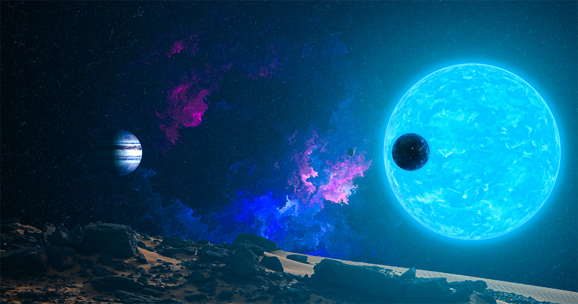 ArtStation - ANIMATION - Blue star scene