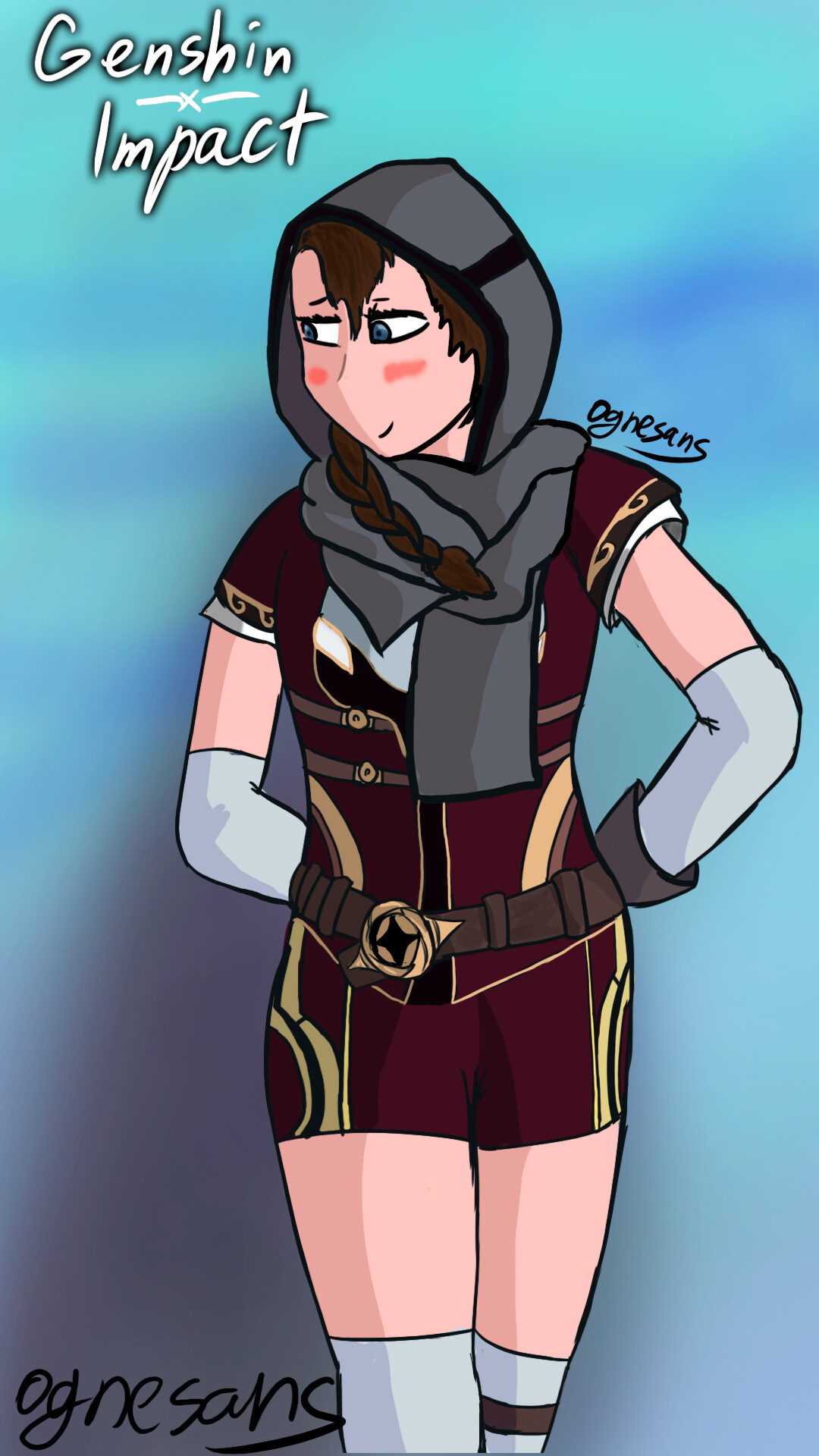 ArtStation - Bao'Er Genshin Impact (Fan art)