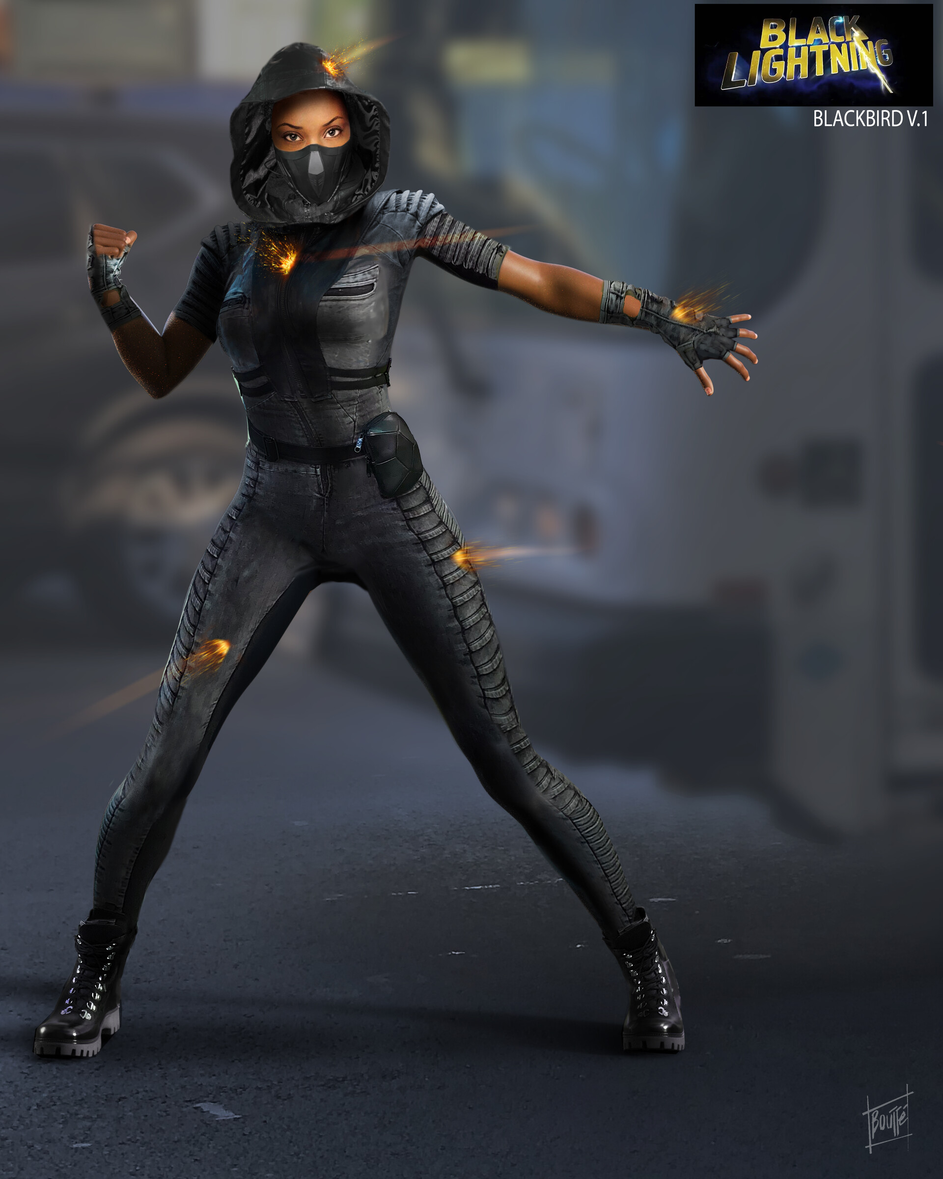 ArtStation - Black Lightening: Black Bird