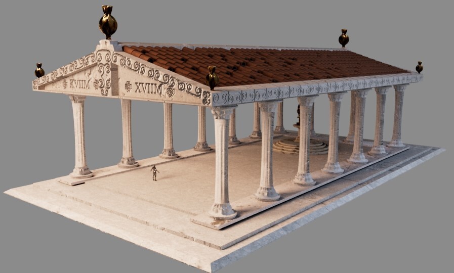 ArtStation - Temple Scene Diorama