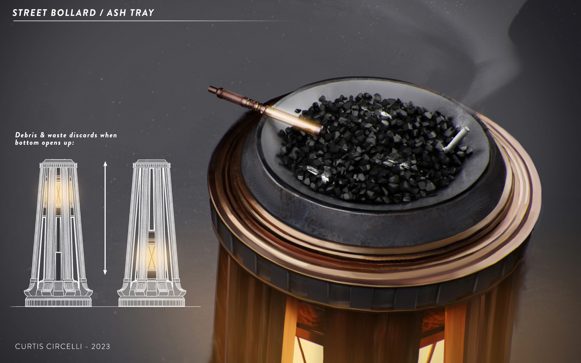 Curtis Circelli - Street Bollard - No Time for Noir