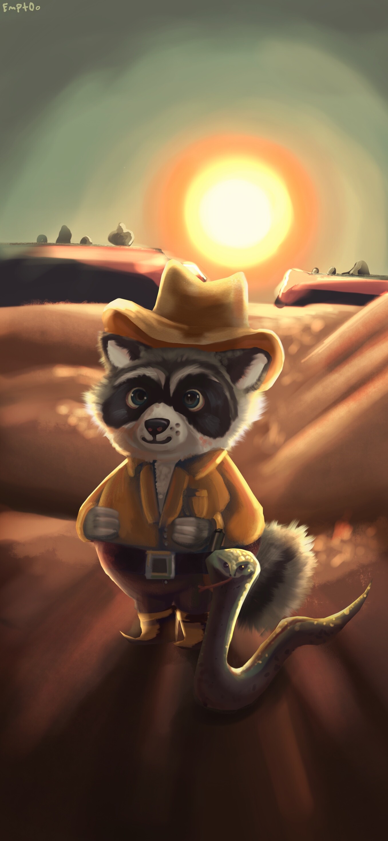 ArtStation - Raccoon Cowboy