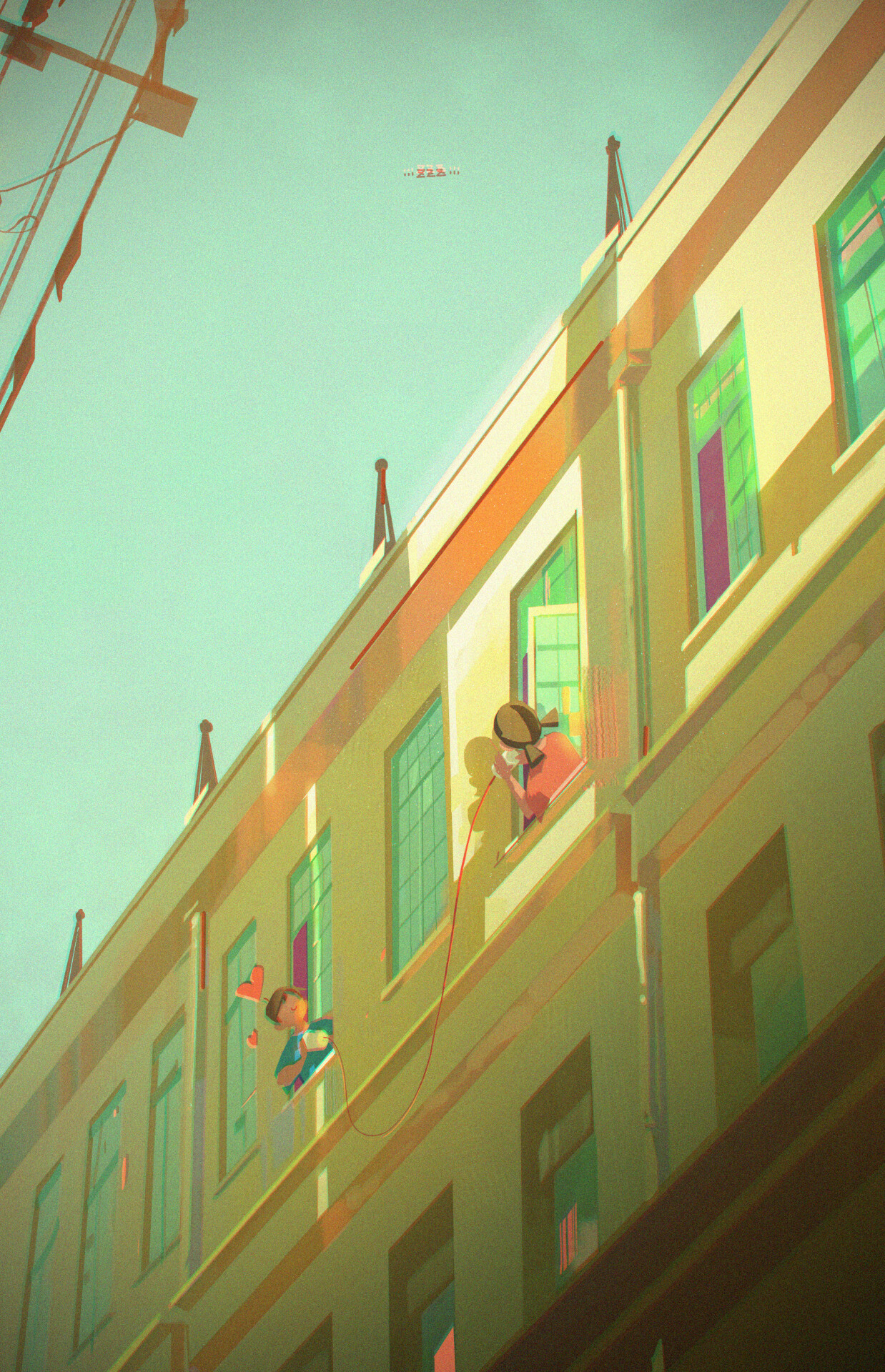 ArtStation - Daily Sketch: Between Windows