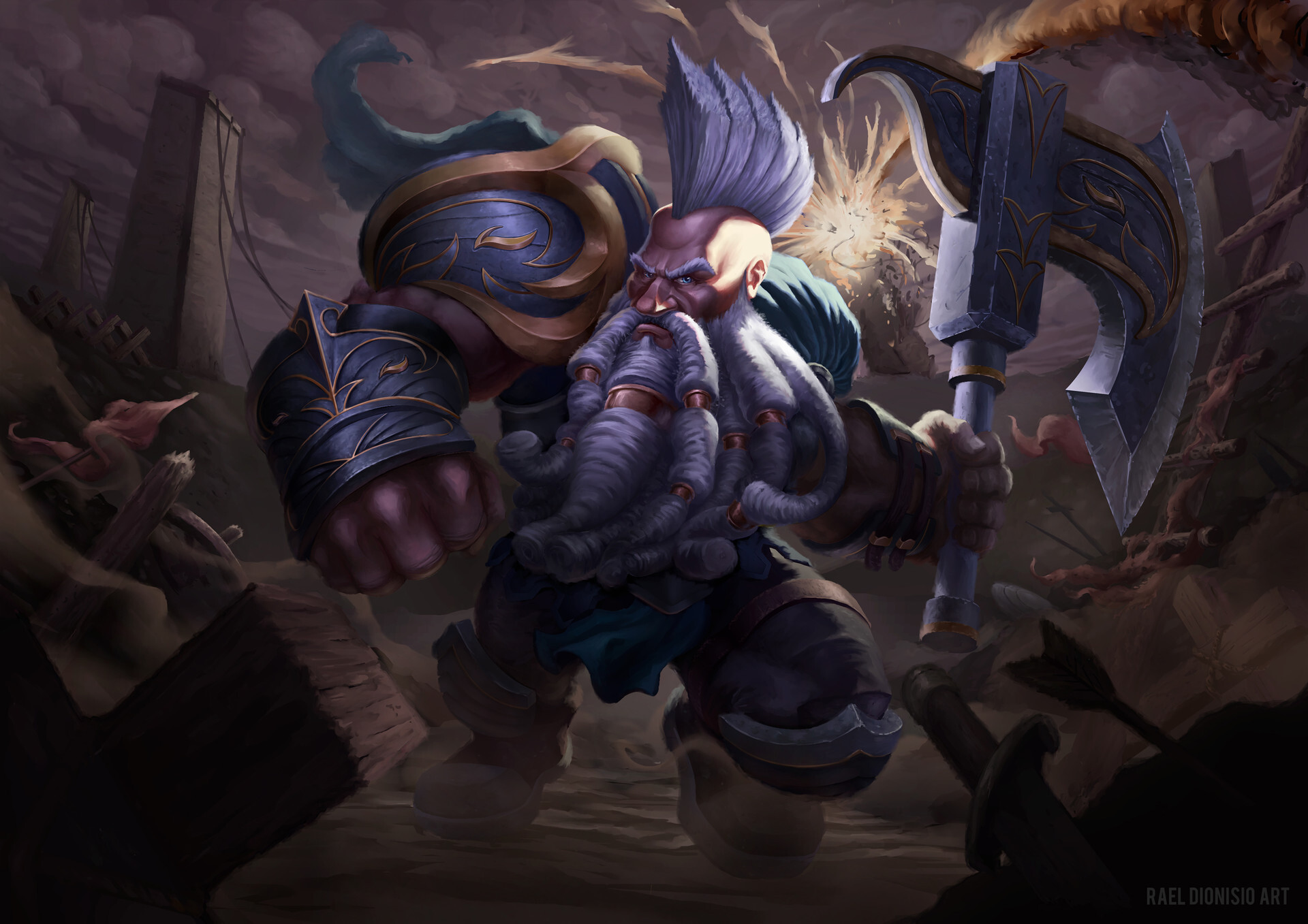 ArtStation - DWARF SILVER BEARD