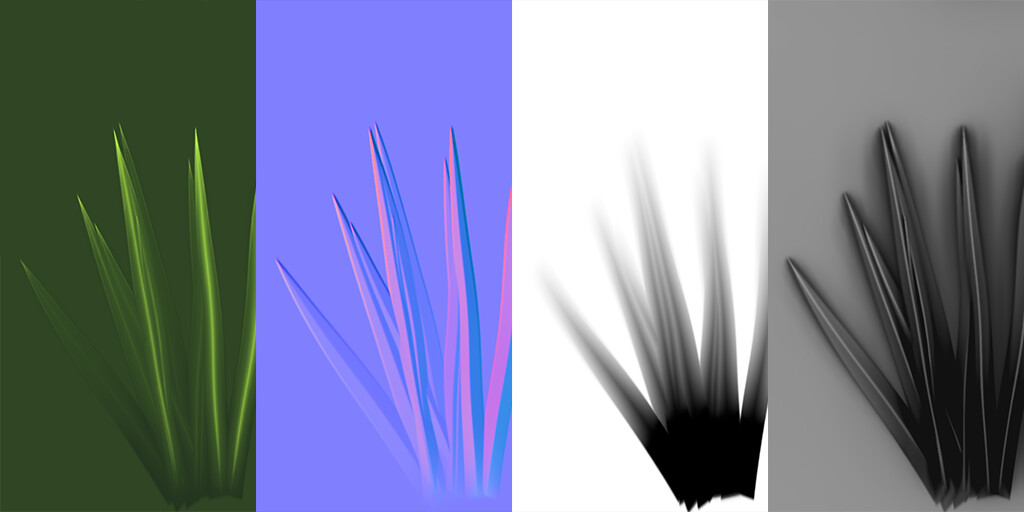 SensitiveCube - stylized grass bush for Unity