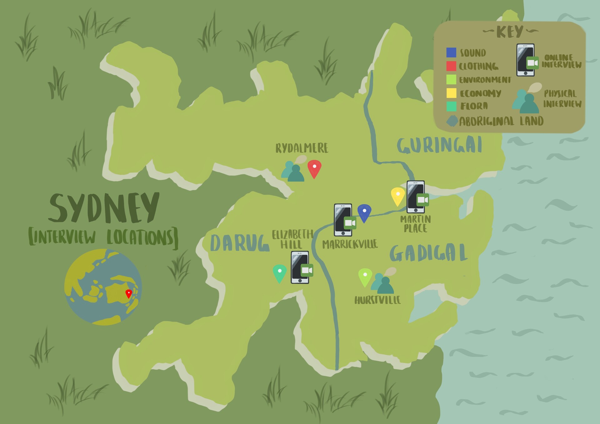 ArtStation - Sydney Mapping Illustrations