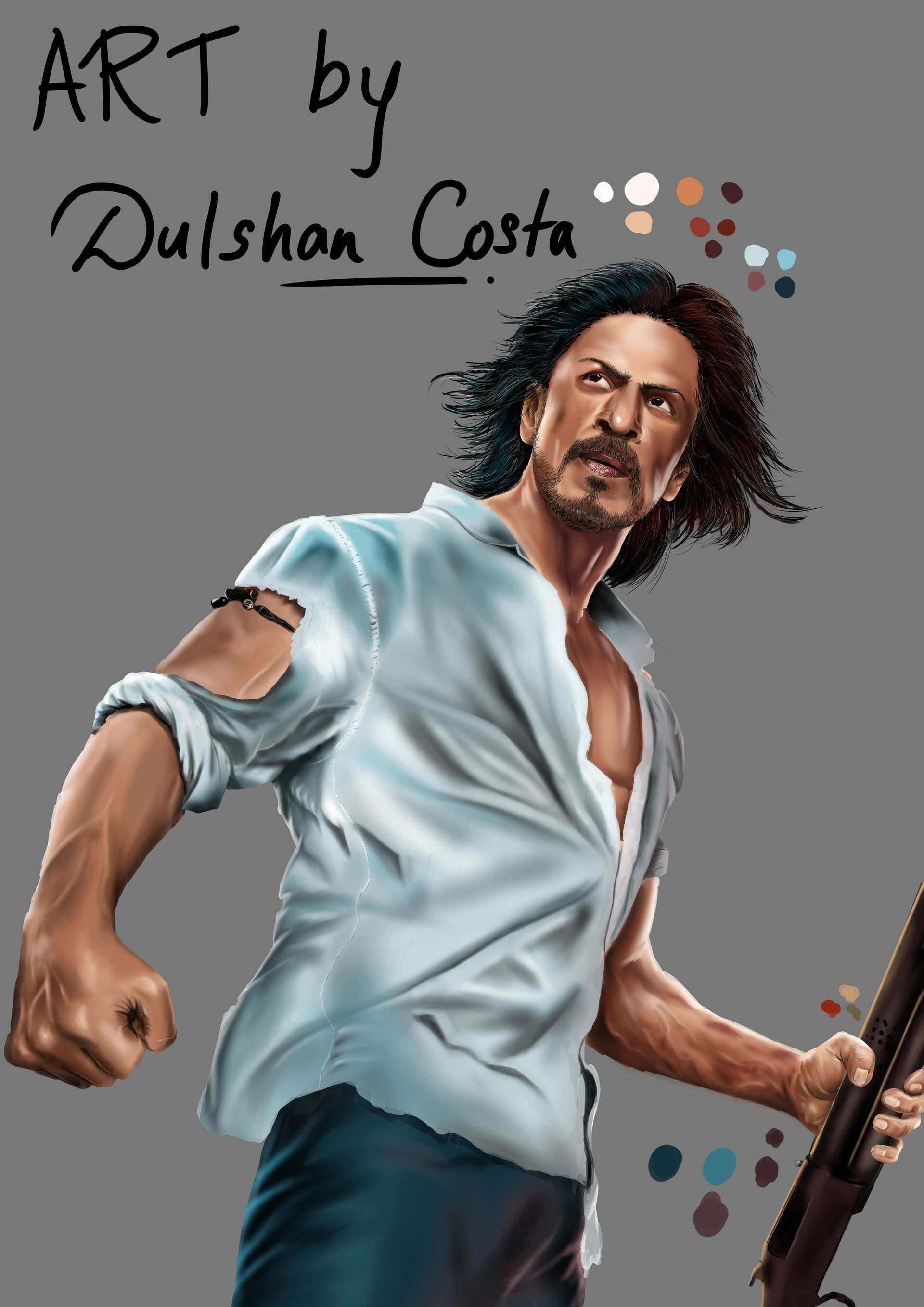 ArtStation - Pathaan | Digital Art by Dulshan Costa