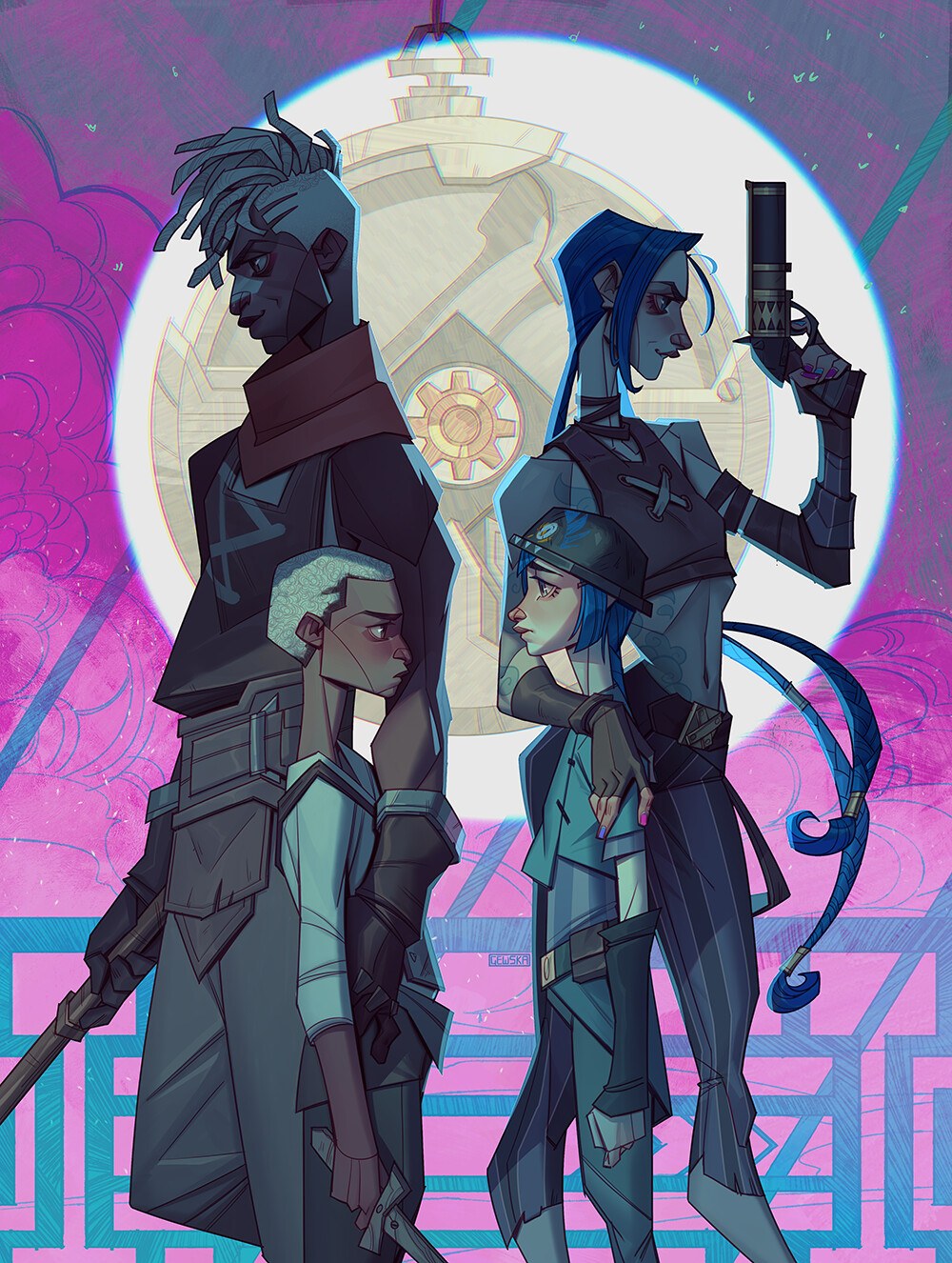 ArtStation - Ekko&Jinx