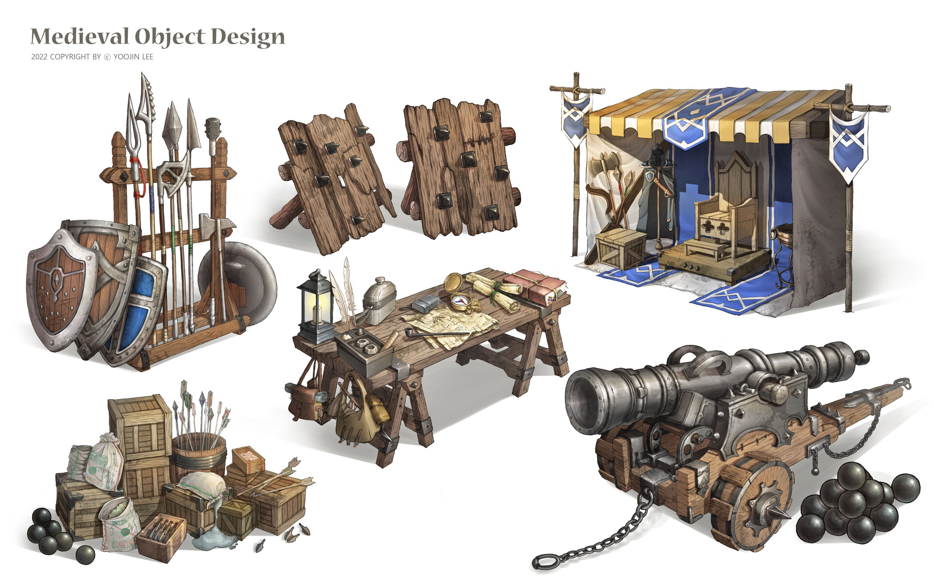 ArtStation - concept art_medieval_object