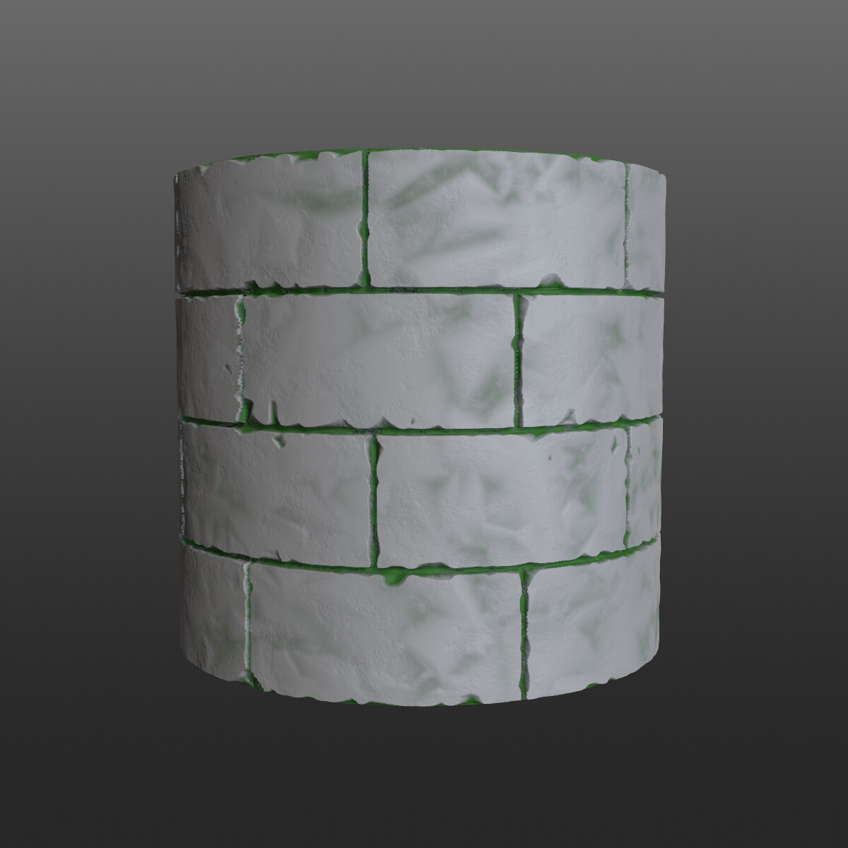 ArtStation - PBR Stylized Stone Brick Material (w/ Optional Moss)