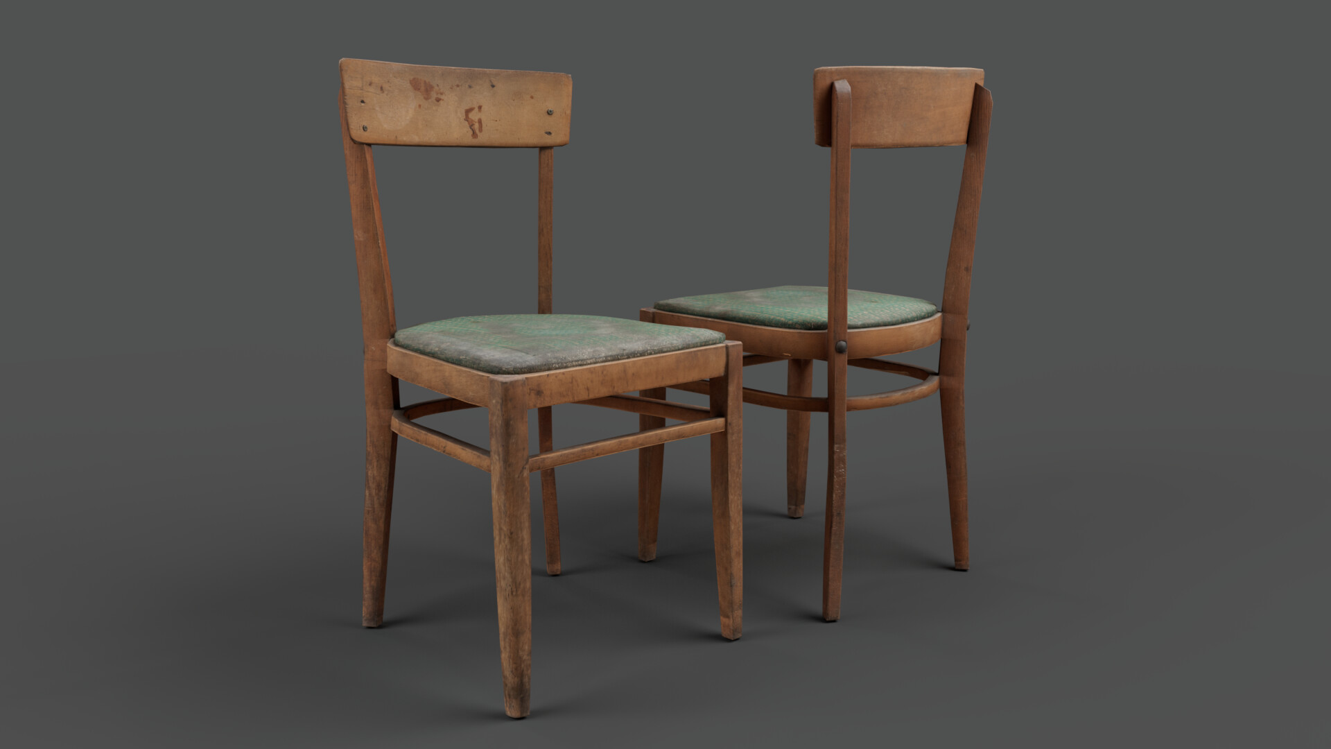 ArtStation - Old chair 3D model