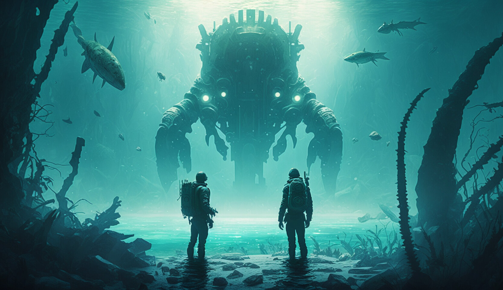 ArtStation - AI / Underwater Encounter / Midjourney