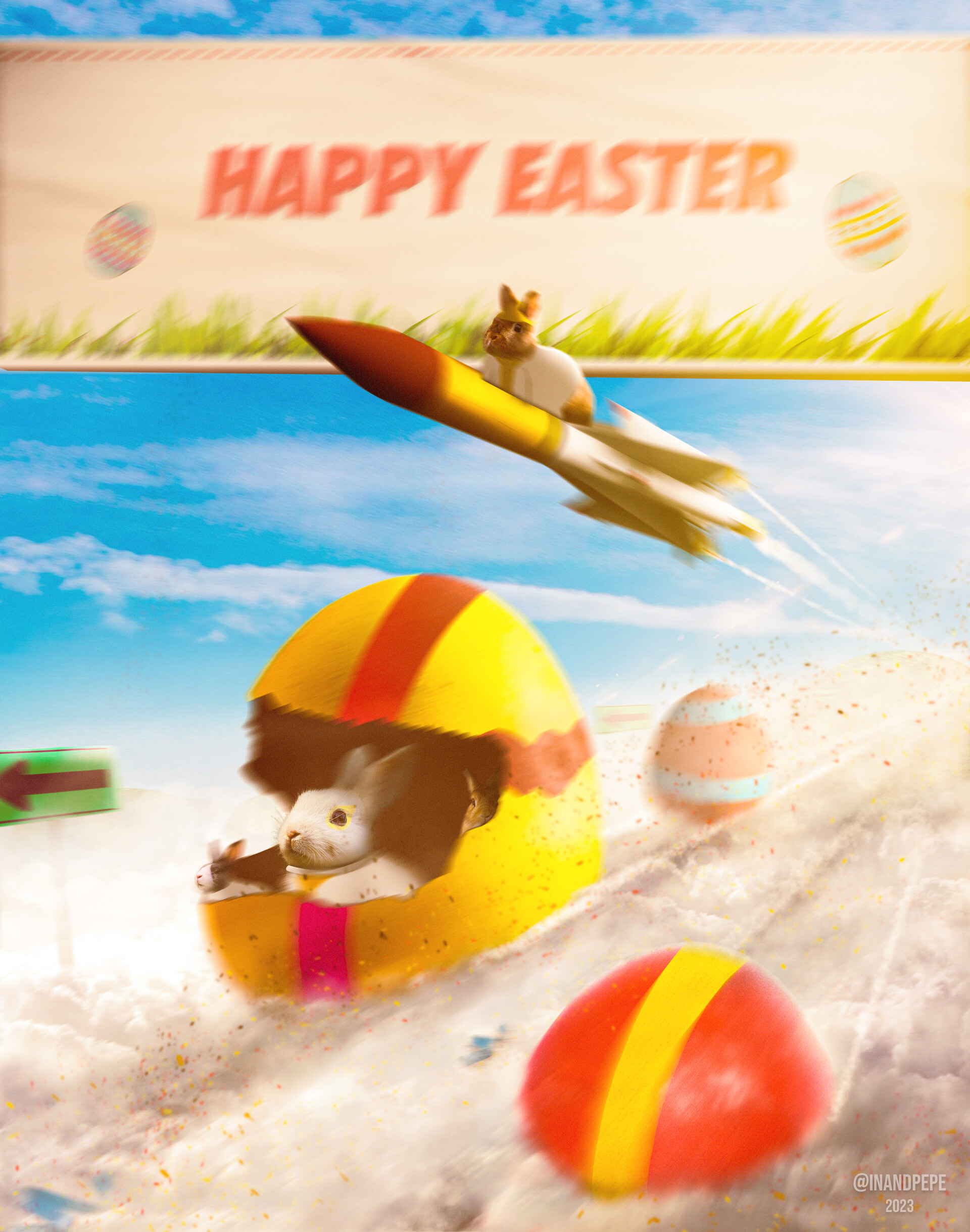 ArtStation - Easter Happiness