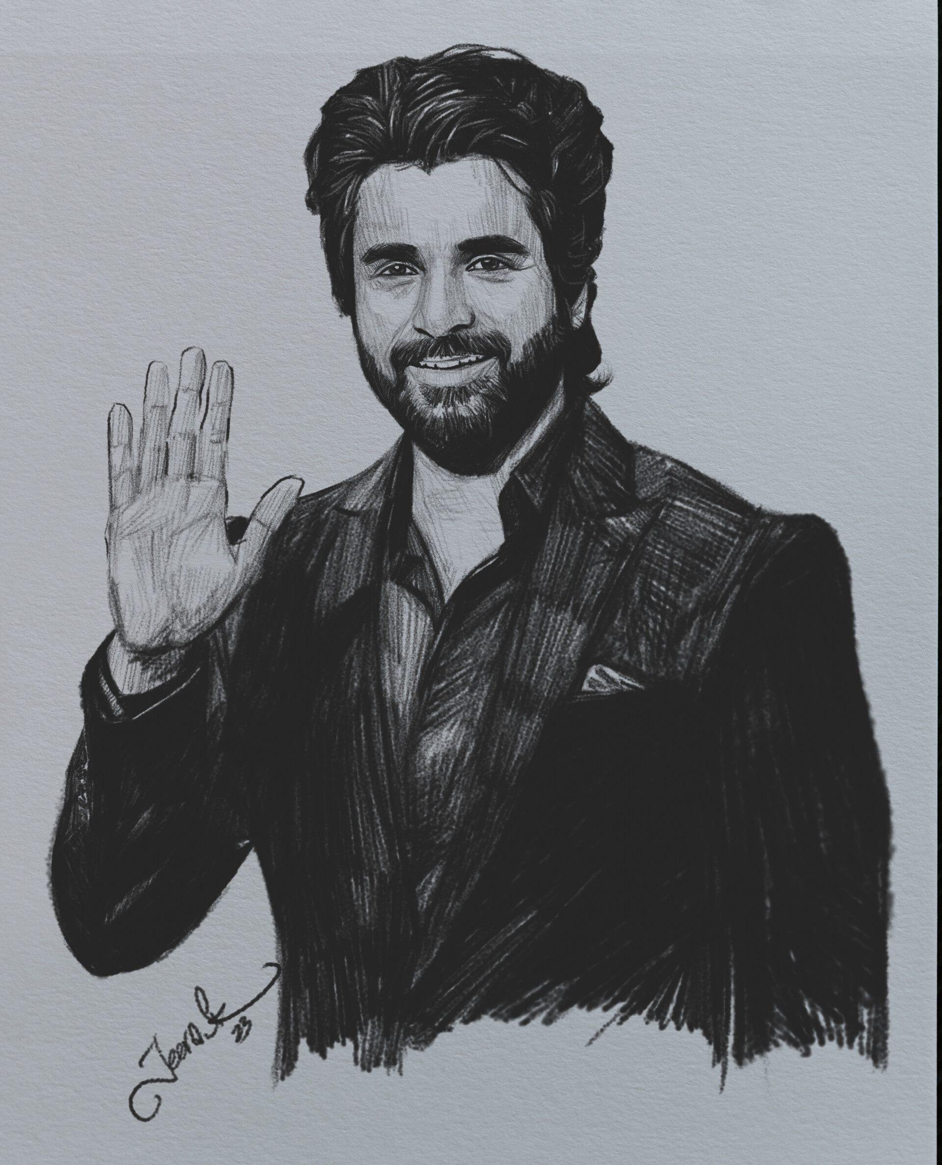 ArtStation - Actor Siva Karthikeyan Pencil Sketch 2023 #sivakarthikeyan